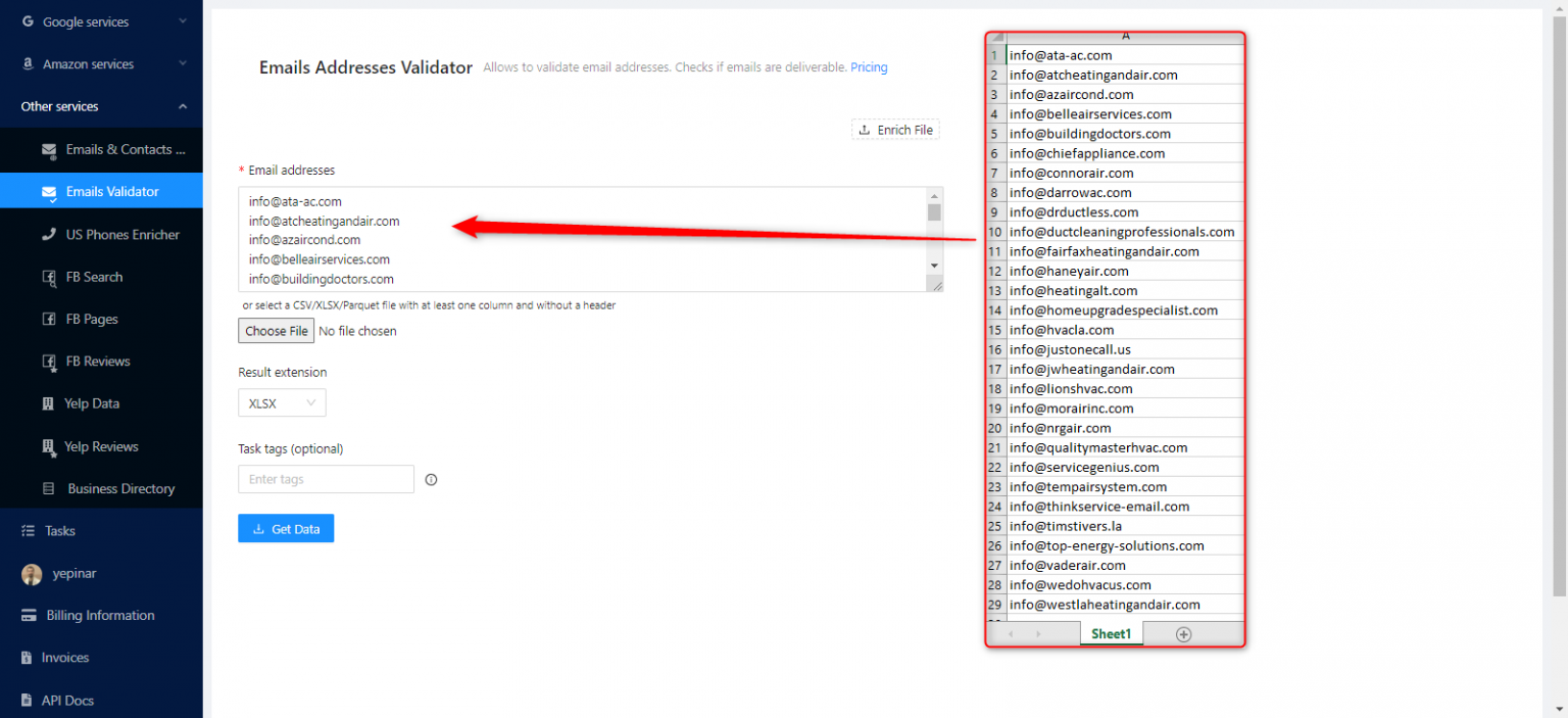 How to Validate Email Addresses in Bulk? | Outscraper