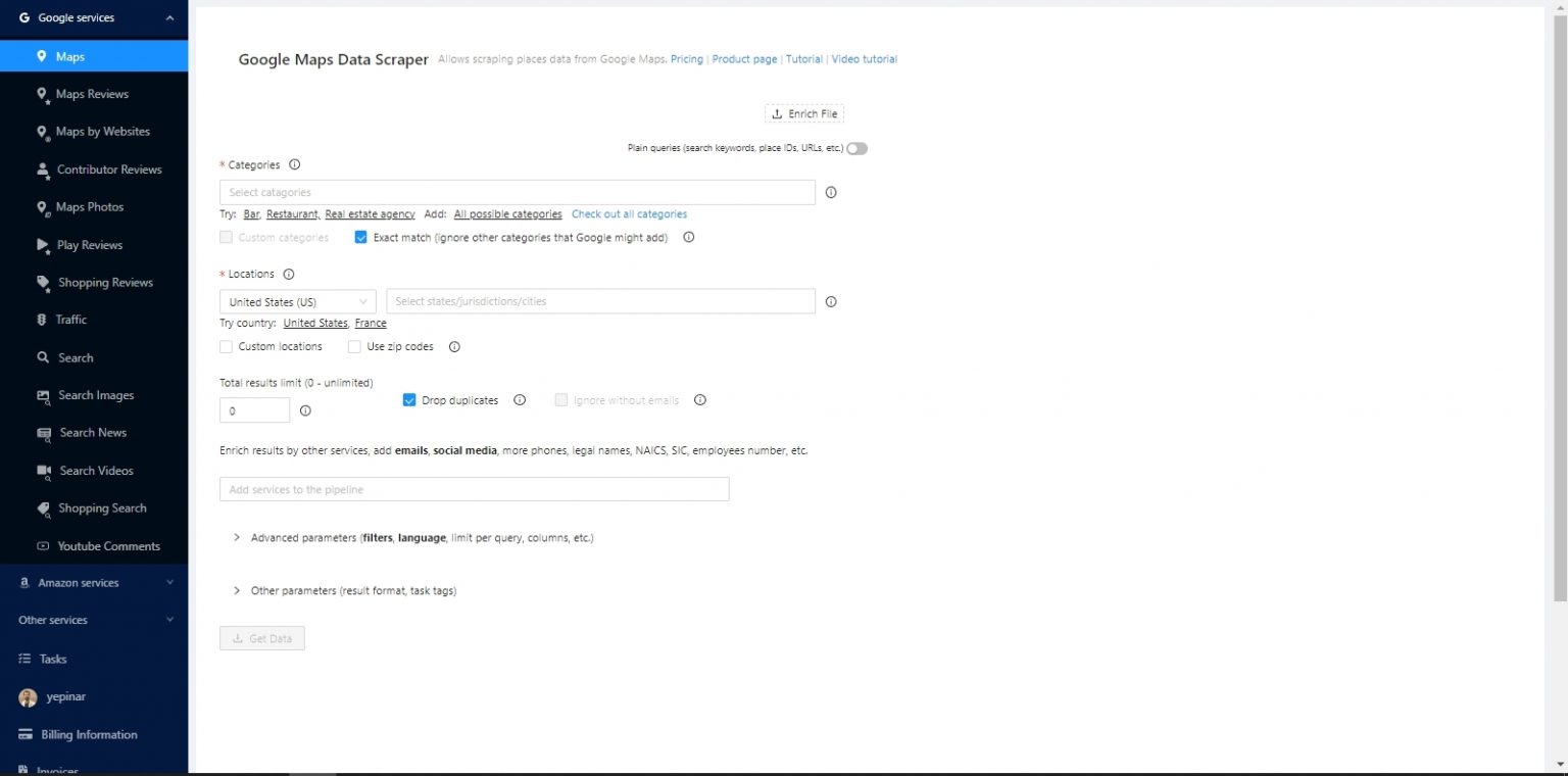 No-Code Google Maps Data Scraper | Outscraper | Free to Try
