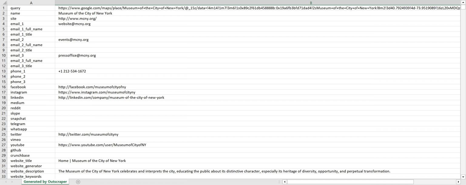 Enriching Point of Interest Data with Google Maps | Outscraper